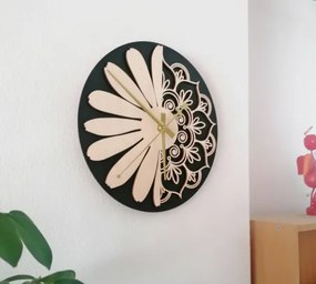Dřevěné hodiny na zeď l SENTOP PR0374 MDF-playwood
