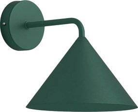 Nástěnné svítidlo Capital, 1x zelené kovové stínítko, (fi 21cm), gr