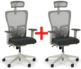 Kancelářská židle GAM, 1+1 ZDARMA, šedá