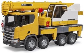 BRUDER 3571 Scania 560R jeřáb Liebherr se světelným a zvukovým modulem