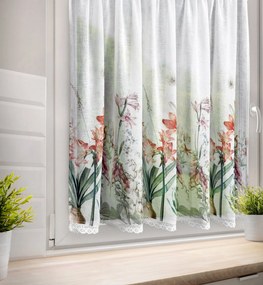 KRÁTKÁ ZÁCLONA NA PÁSCE NEMEZJA 150X90 CM KVĚTY