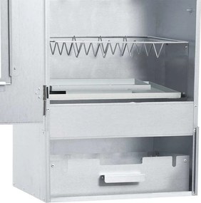 vidaXL Grilovací trouba/udírna s 1 kg dřevěných lupínků 44,5x29x83 cm [46528]