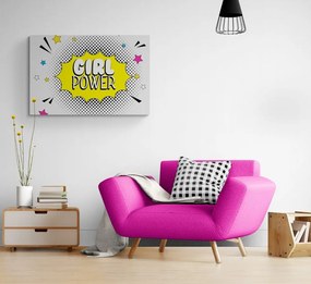 Obraz s pop art nápisem - GIRL POWER