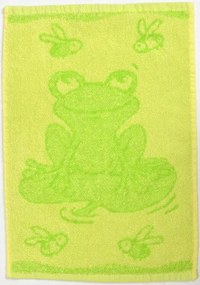 Dětský ručník Frog green 30x50 cm 30/50 zelený
