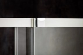 Ravak Sprchové dveře s pevnou stěnou bílé,     MSDPS 100/100 P   TRANSPARENT   0WPAA100Z1 Barva profilu sprchového koutu: Bílá, Varianta dveří: Levá MSDPS 100/100 L    TRANSPARENT