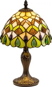 Brilagi - Tiffany vitrážová stolní lampa MARGARET 1xE14/40W/230V