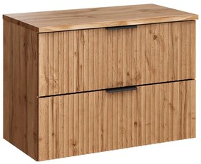 Závěsná skříňka Casad Nature s deskou 80 cm dub wotan