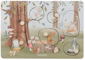Little Dutch Vkládací puzzle se zvukem Forest Friends