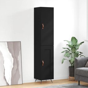 Skříň highboard černá 34,5 x 34 x 180 cm kompozitní dřevo