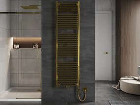 Mexen Mars, elektrické topné těleso 1800 x 500 mm, 600 W, zlatá lesklá, W110-1800-500-2600-50