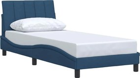 Rám postele bez matrací Hanko modrá 90x200 cm textil 3310369