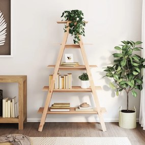 5patrový regál ve tvaru A 110x40x180,5 cm masivní borové dřevo