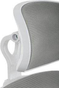 Ergonomická kancelářská židle EMILIE - šedá síťovina