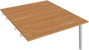Hobis Kancelářský stůl k řetězení Hobis USDA 1400R, deskaakát, bílá RAL 9016