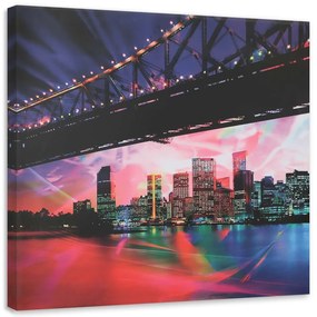 Obraz na plátně Newyorský most - 30x30 cm