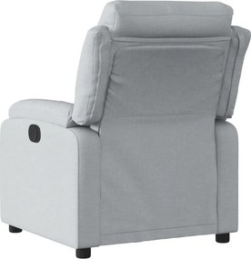 Polohovací křeslo světle šedé látkové 3205720