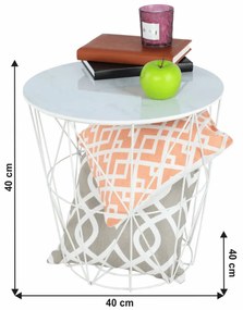 Příruční stolek Enplo, 40 x 40 cm