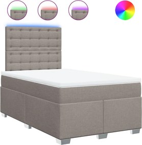 Box spring postel s matrací taupe 120x190 cm textil 3292745