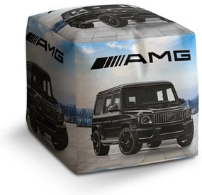 Sablio Taburet Cube AMG auto: 40x40x40 cm
