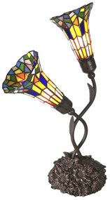 Stolní lampa Tiffany Old – 46x28x63 cm
