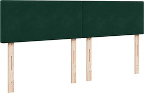 Box spring postel s matrací tmavě zelená 180x200 cm samet 3287803