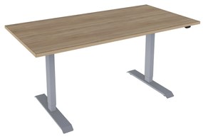 NOBL Dynamic Elektr. nastavitelný polohovací stůl 160x80 Dynamic Dekor stolové desky: dub bardolino, Barva podnože: šedá