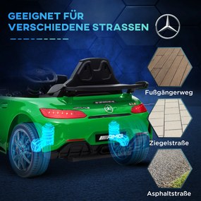AIYAPLAY dětské elektrické autíčko 12 V dětské autíčko s dálkovým ovládáním 2.4G, USB, MP3, hudba, elektrické autíčko se světly, měkký start, funkce …