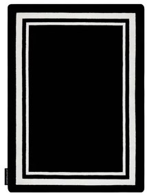 koberec HAMPTON Border rám, černý velikost 120x170 cm | krásné koberce cz