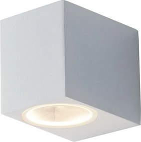FAN I-QUBO-AP1 BCO Venkovní nástěnné svítidlo Qubo bílé, 1xGU10, IP54, 9,3 x 8 x 6,7 cm - FANEUROPE