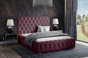 Postel MODEL 06 140x200 bordó - MAGIC VELVET 2229
