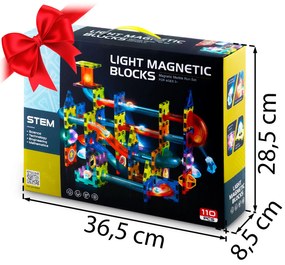 Magnetické cihly s osvětlením RK-763 Ricokids