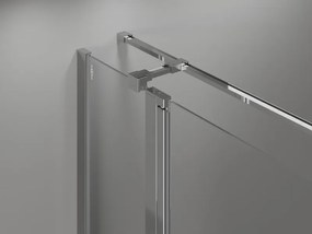Mexen Mist T, sprchový kout s křídlovými dveřmi, 70 x 90 cm, 8mm čiré sklo, chromový profil, 8A4T-090-070-01-00