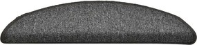 Schodové rohože 30 ks 56 x 17 x 3 cm tmavě šedé, půlkulaté 3365745