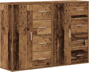 Servírovací skříň 2 ks Staré dřevo 60 x 31 x 84 cm 3334311