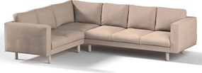 Potah na pohovku IKEA Norsborg rohová 5-místná barva béžová látka pletený vzor