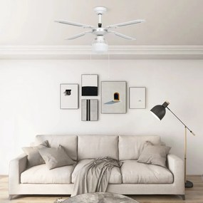 Stropní ventilátor se světlem 106 cm bílý - Default Title