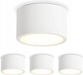 Prоstropní Led reflektory Kyotech 9555-4 stropní svítidlo nástěnný Ø95 mm 6W 3000K 4ks