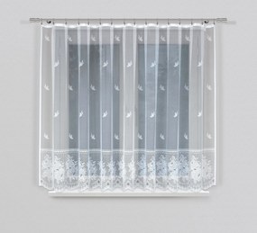 Dekorační žakárová záclona s řasící páskou RAMSES 120 bílá 400x120 cm MyBestHome