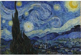 Vliesové fototapety na zeď Hvězdná Noc Od Vincenta Van Gogha | MS-5-0250 | 375x250 cm