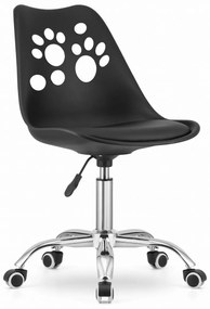 SUPPLIES PRINT otočná kancelářská židle - černá barva