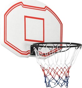 vidaXL Basketbalový koš 90x60x2 cm polyethylen [93666] Barva: Bílá