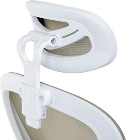 Ergonomická kancelářská židle EMILIE - béžová síťovina