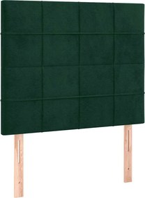 Rám postele bez matrace tmavě zelená 80 x 200 cm samet 3125724