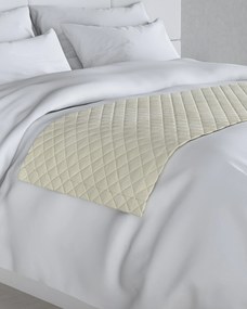 Hotelový přehoz – běhoun Velvet 60x200 cm barva krémová látka lesklé, sametová