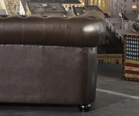 ASKONT Chesterfield Bis antique brown Pohovka 3M