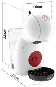 Kapslový kávovar KRUPS Nescafé Dolce Gusto Piccolo XS KP1A3110 Bílý