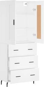 Skříň highboard bílá 69,5 x 34 x 180 cm kompozitní dřevo 3199761