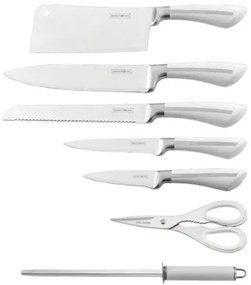 Royalty Line 8-dílná sada ocelových nožů, nůžek a ocílky RL-KSS750