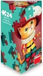 Dino Puzzle triangl Kocour v botách / 24 dílků / od 4 let