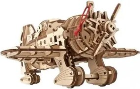 Ugears 3D dřevěné mechanické puzzle Letadlo Mad Hornet / od 14 let / 3